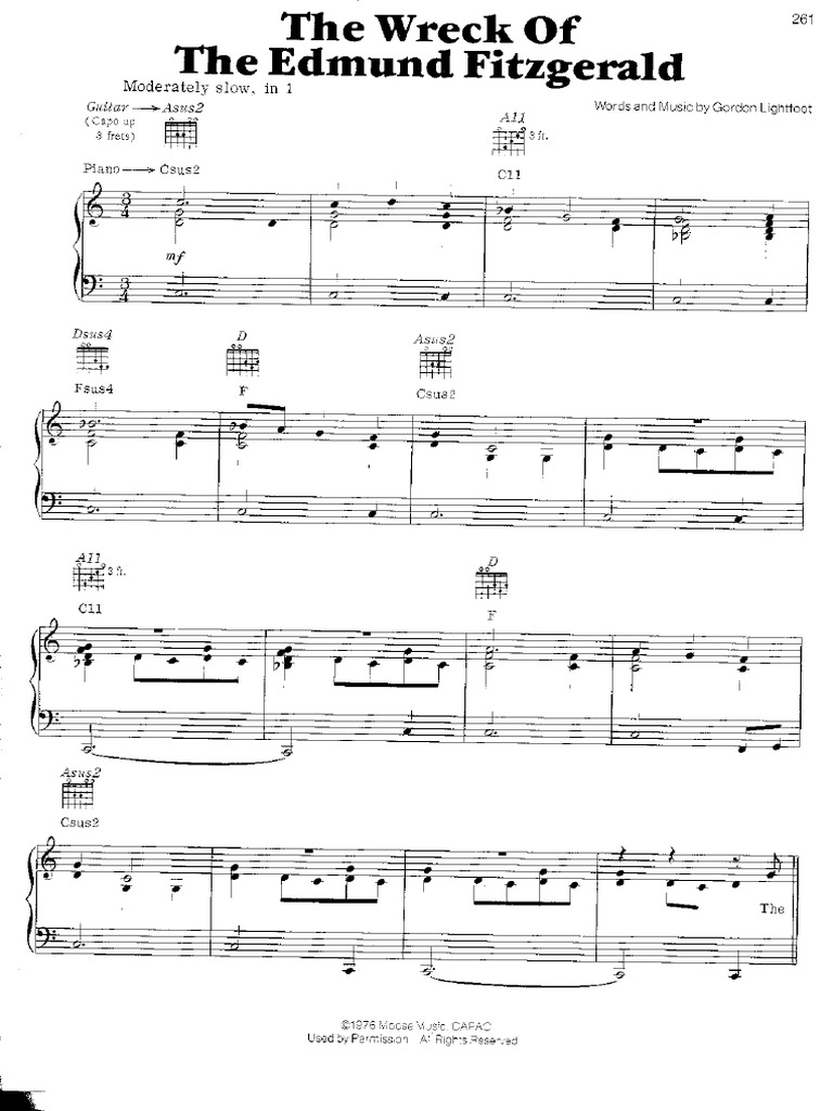 The Wreck of Edmund Fitzgerald | PDF