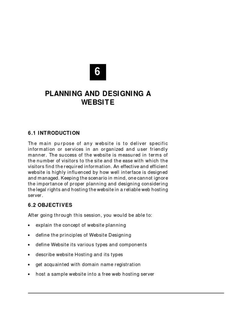 Planning and Designing A Website:: 171 | PDF | Domain Name | Websites