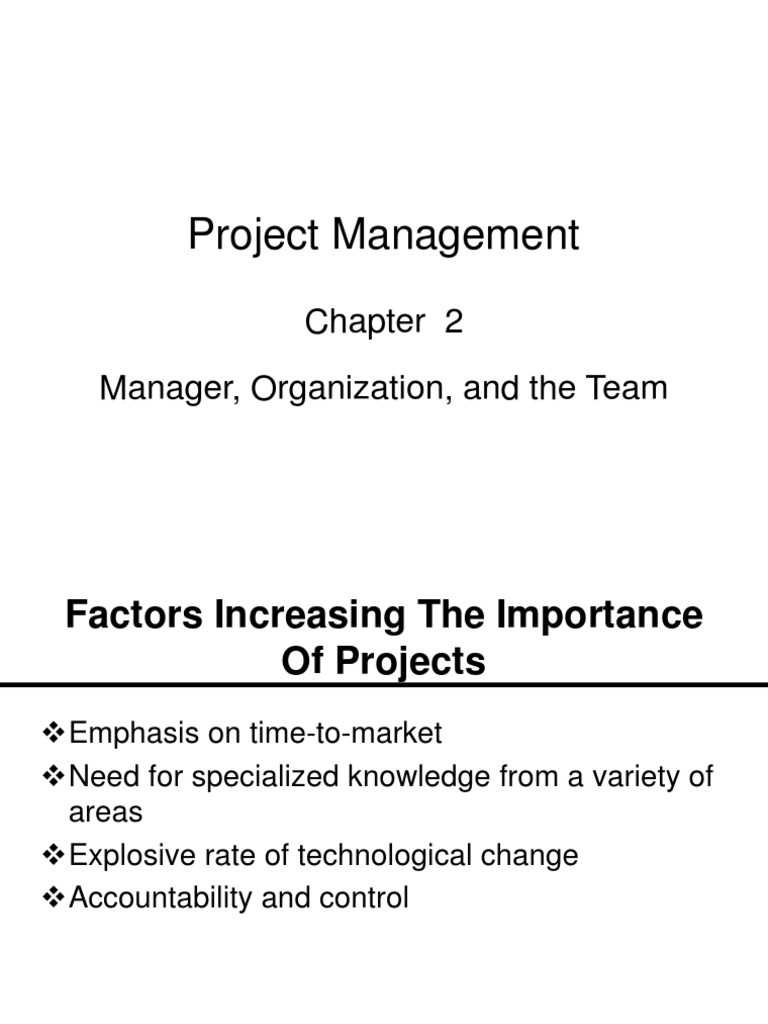 Manager, Organization, and The Team | PDF | Project Management | System
