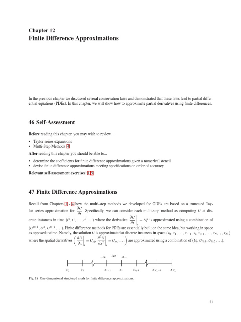 Chapter12 PDF | PDF | Finite Difference | Partial Differential Equation