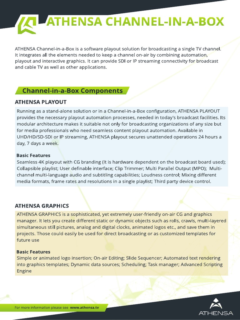 Athensa Channel-In-A-Box PDF | PDF