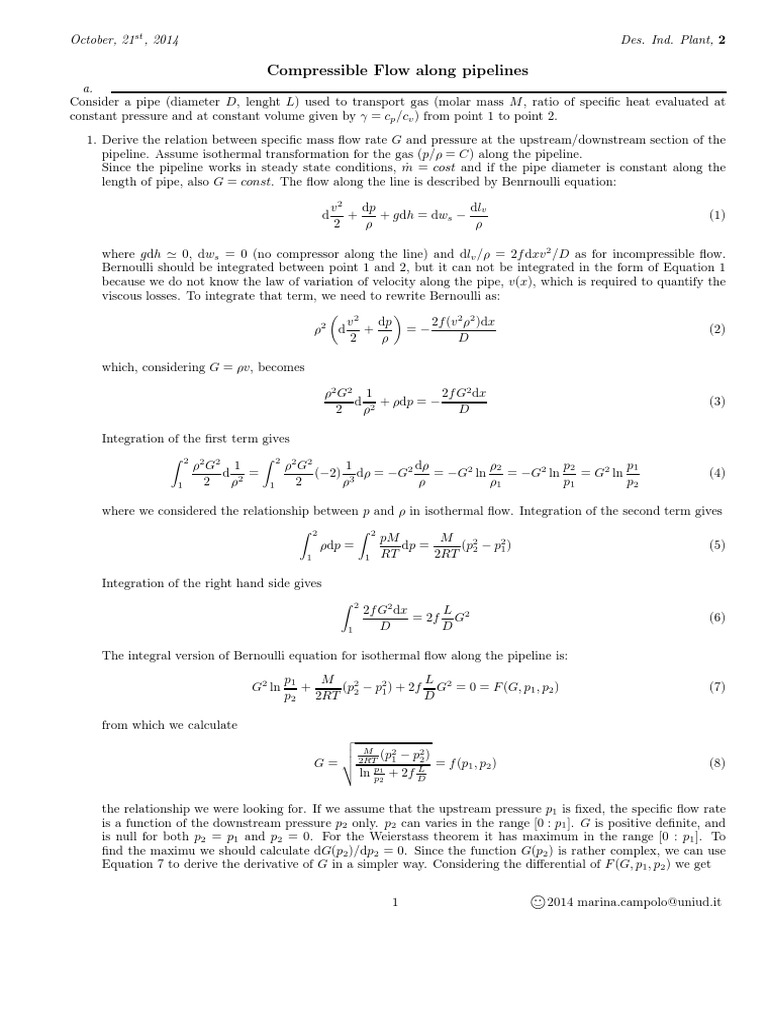 Compress Ible 1 | PDF | Fluid Dynamics | Gases