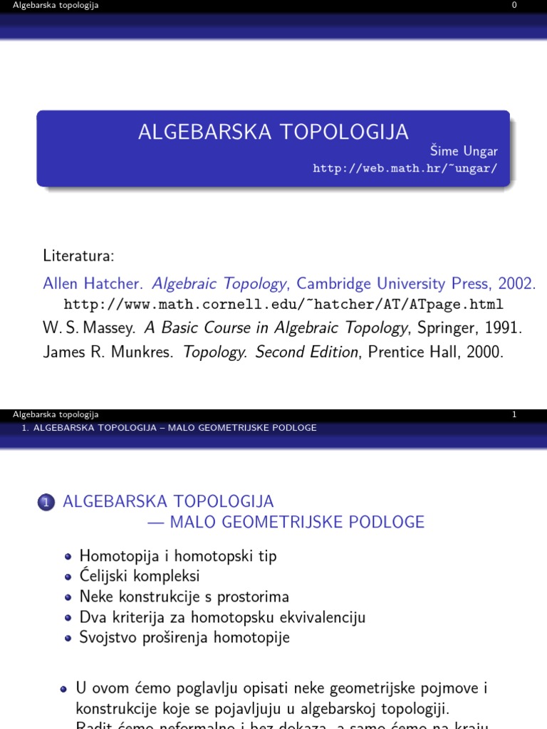 Alg Top | PDF