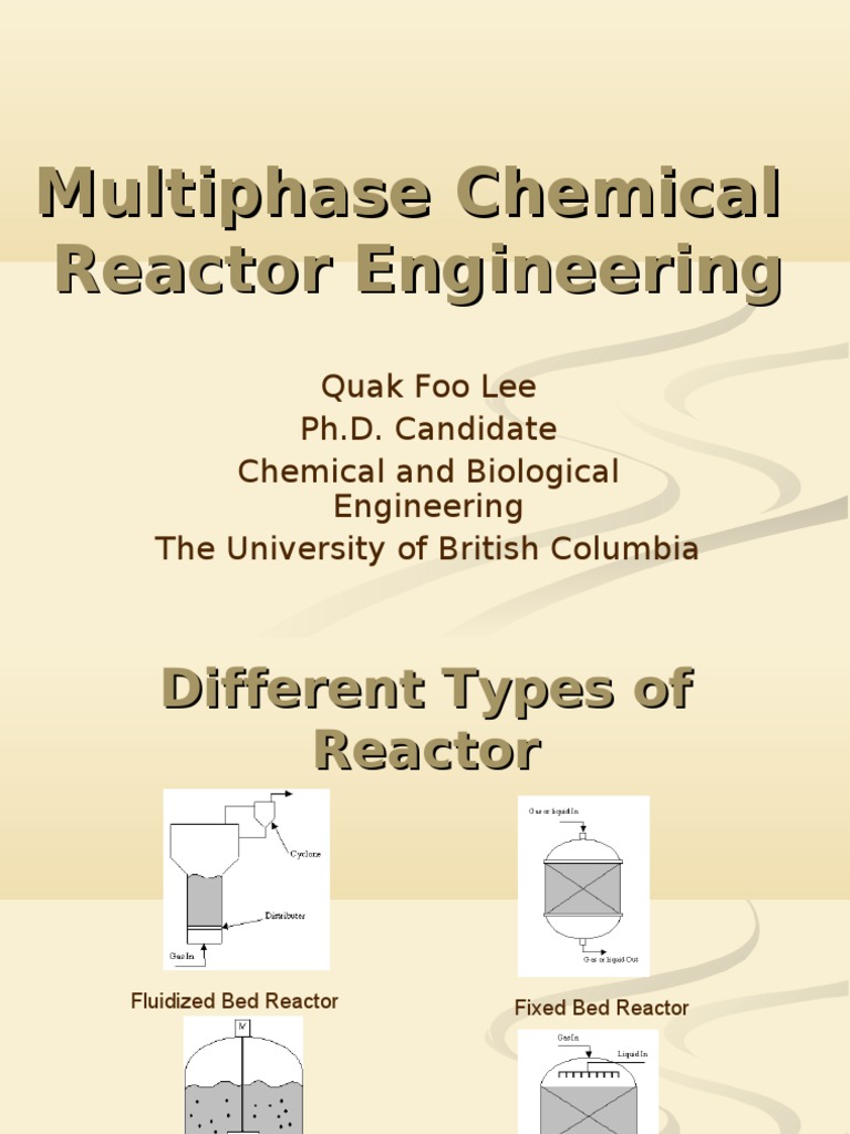 Multiphase Chemical Reactor Engineering | PDF | Chemical Reactor ...