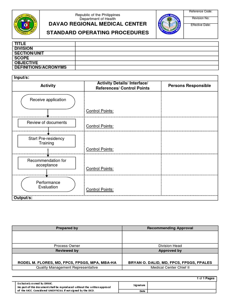 Revised SOP | PDF