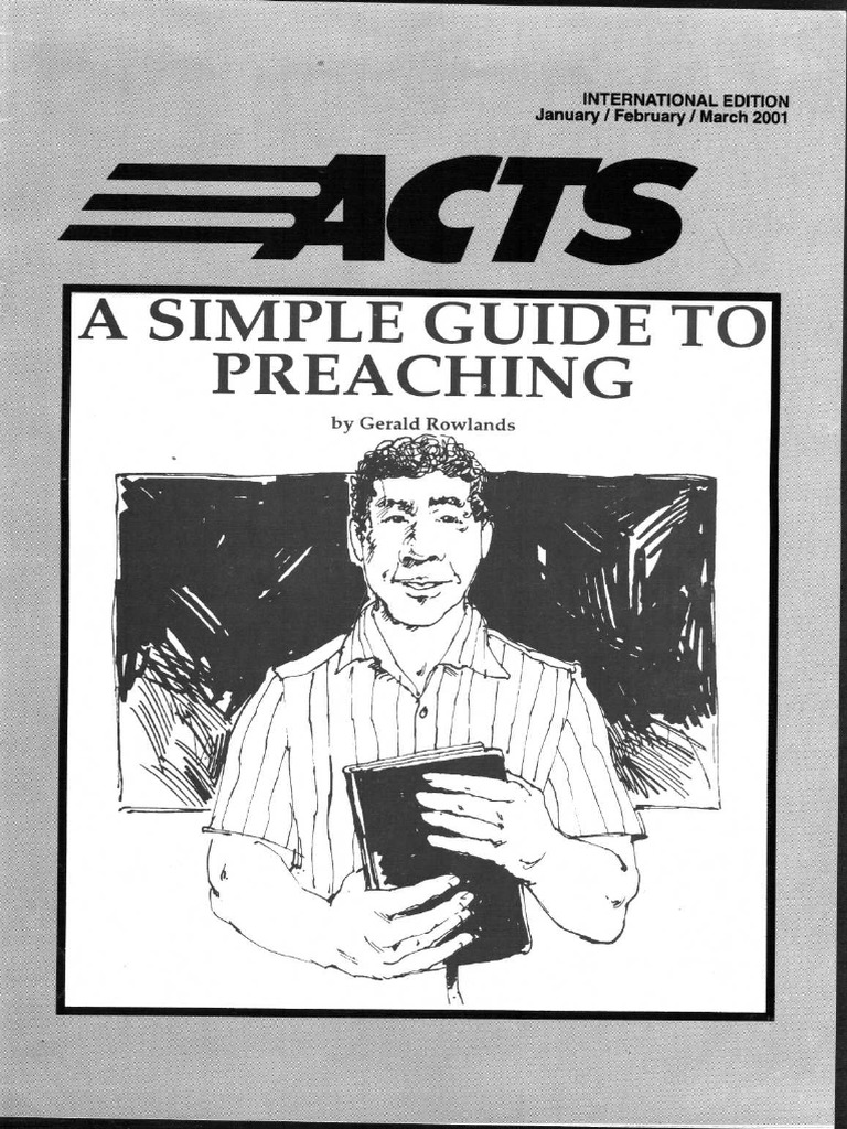 2001 01 ActJan01 ACTS A-Simple-Guide-to-Preaching PDF | PDF | Sermon ...