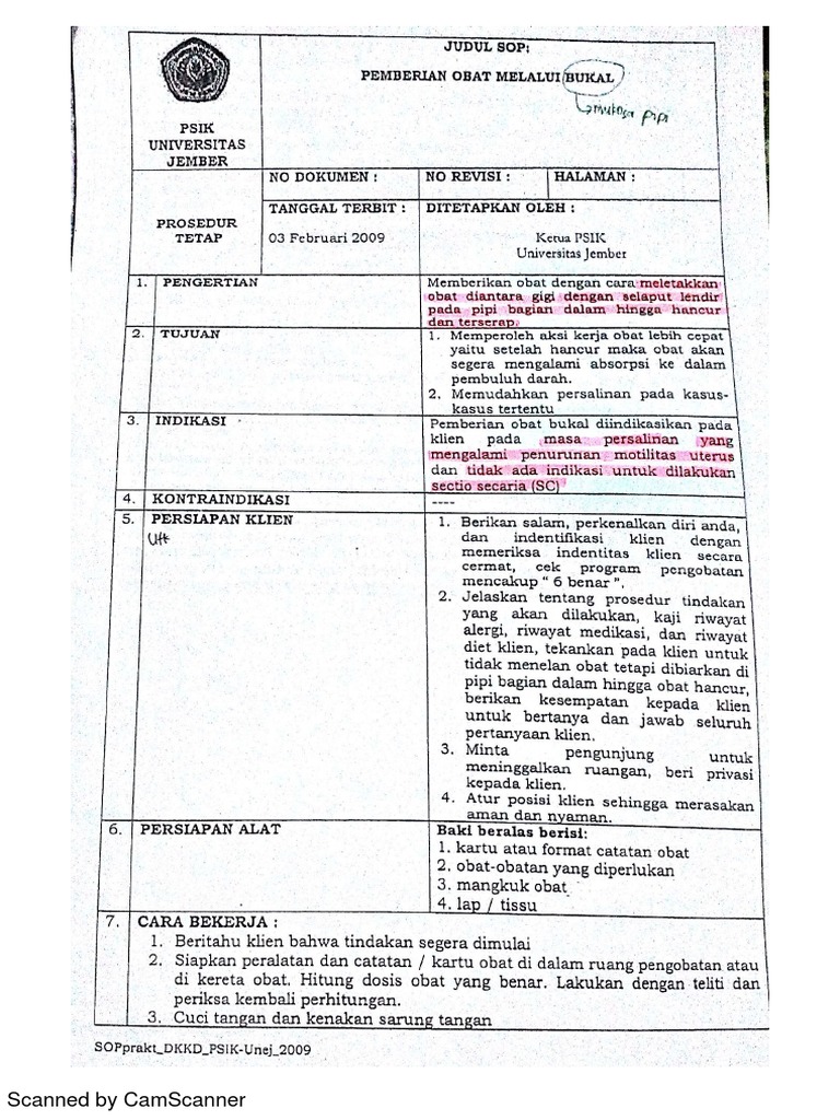 Pemberian Obat Bukal | PDF