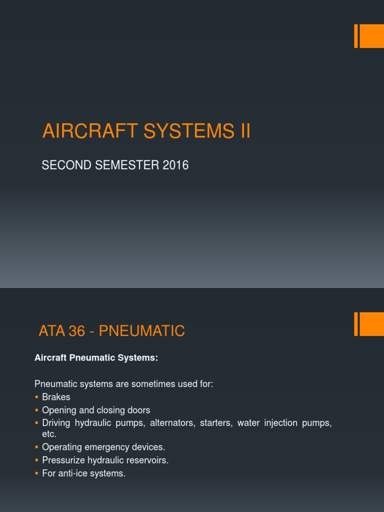 Aircraft Systems - Neumática | PDF | Pneumatics | Valve