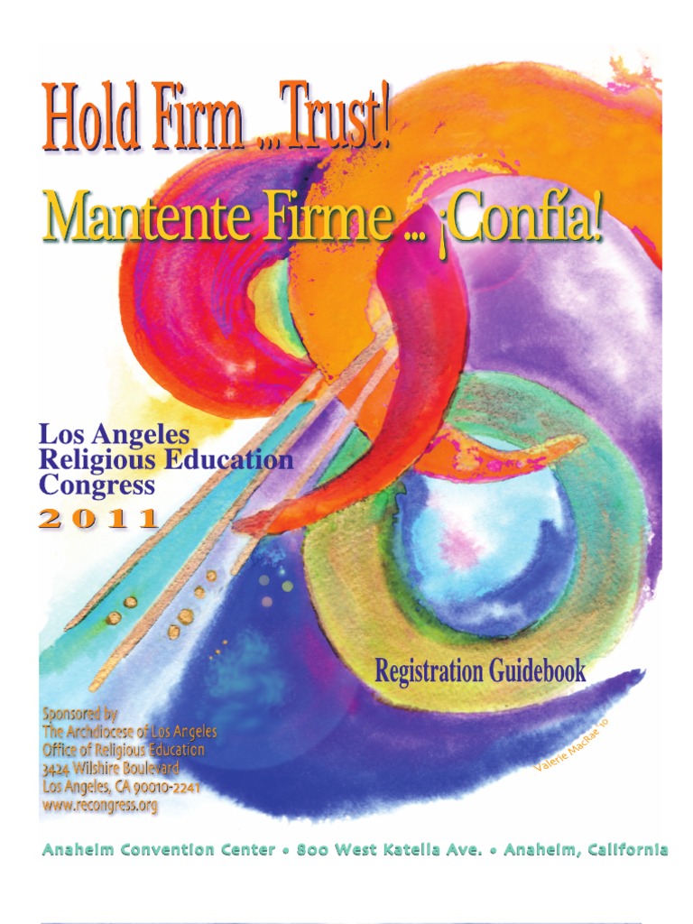 RECongress 2011 Registration Guidebook | PDF | Catholic Church ...