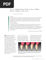 Modified Pontic Design For Ridge Defects | PDF | Dentures | Medical ...