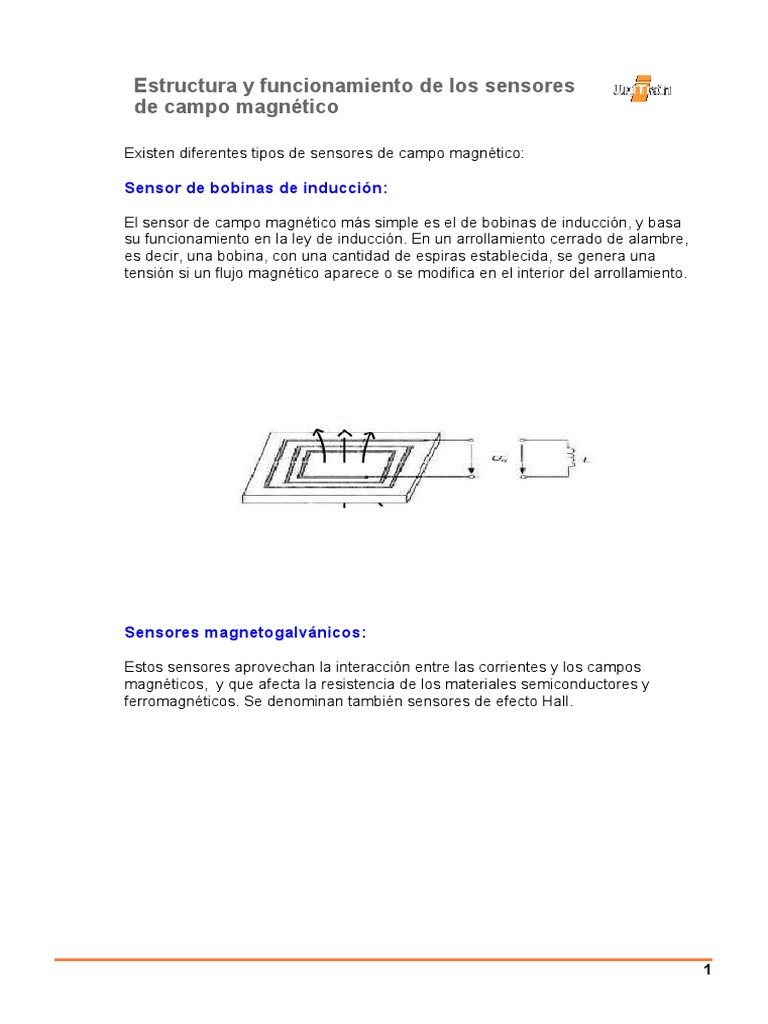 Estructura y Funcionamiento de Los Sensores de Campo Magnetico | PDF