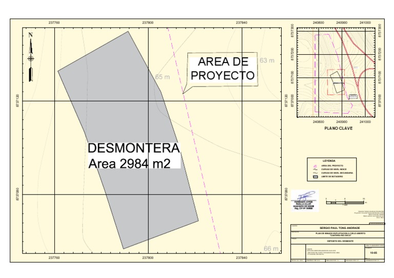 Plano de Botadero | PDF | Tecnología geográfica | Geometría analítica