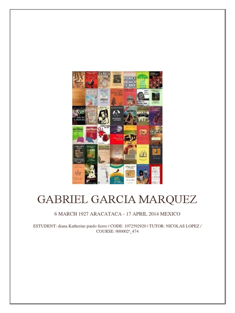 Gabriel Garcia Marquez | PDF | Gabriel García Márquez | Latin American ...