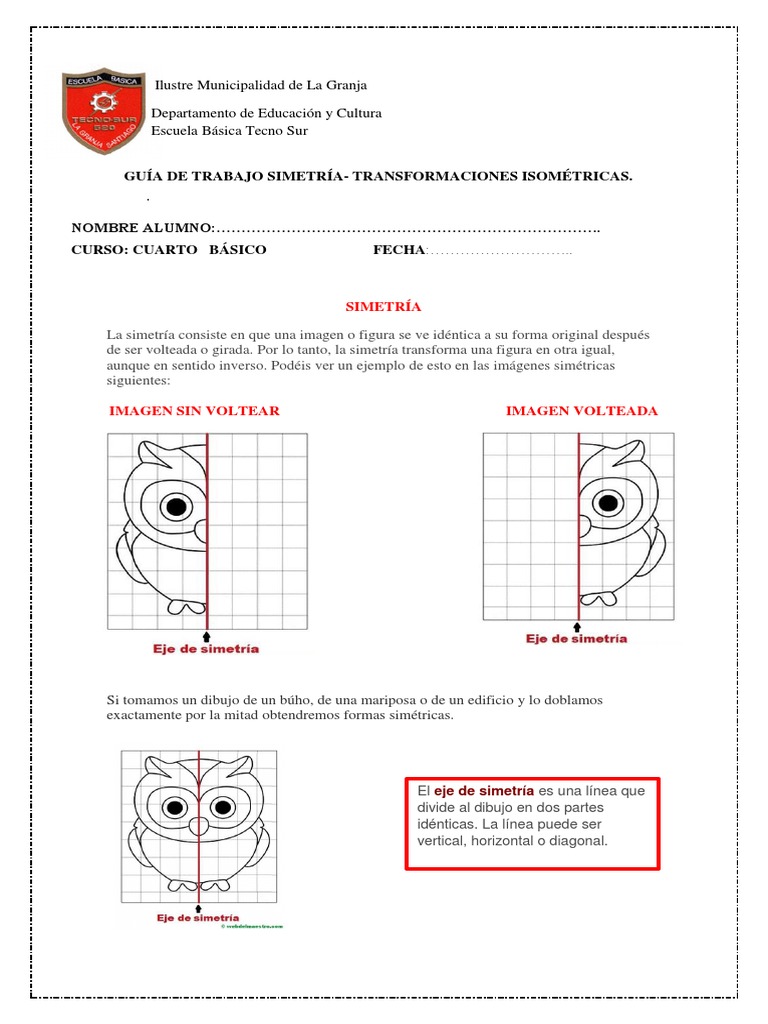 Guia de Simetria | PDF | Simetría | Enseñanza de matemática