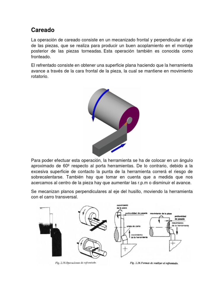 Proceso de Careado en Torno | PDF