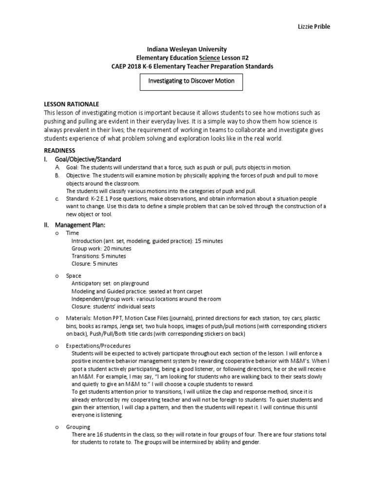 Science Lesson 2 | PDF | Understanding | Learning Styles