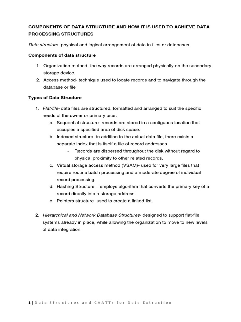 Data Structure-Physical and Logical Arrangement of Data in Files or ...