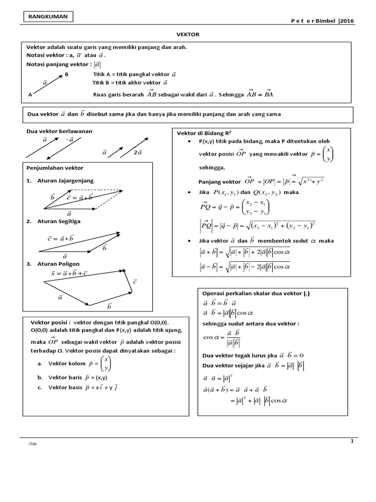 Rangkuman Vektor | PDF