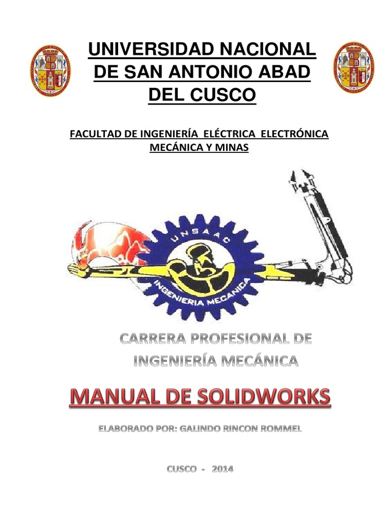 Manual de SolidWorks para Ingeniería Mecánica | PDF | Ingeniería ...