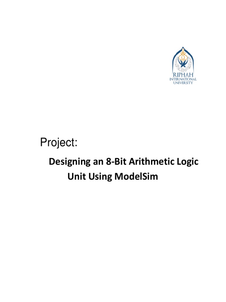 8 Bit Alu Design In Modelsim Using Verilog With Code And Test Bench