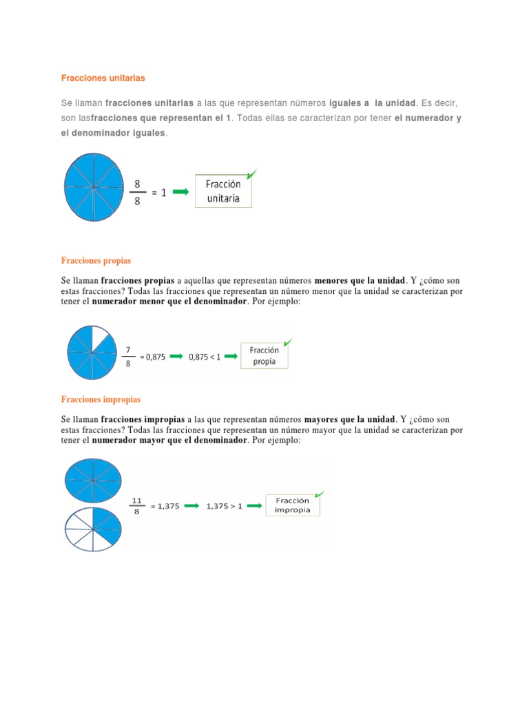 Fracciones Unitarias | PDF