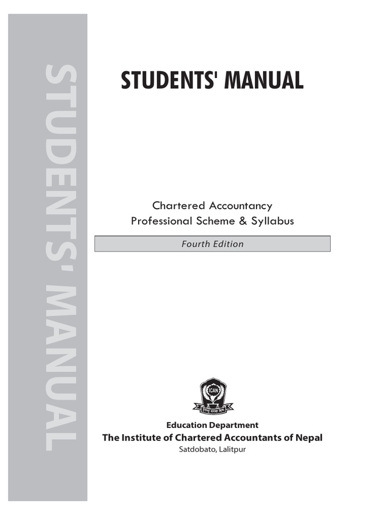Chartered Accountancy Scheme Syllabus | PDF | Accounting | Postgraduate ...