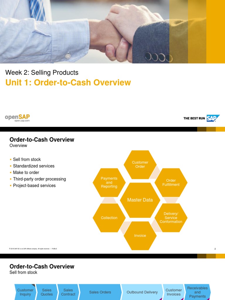 OpenSAP Byd6 Week 2 All Slides | PDF | Sales | Sap Se