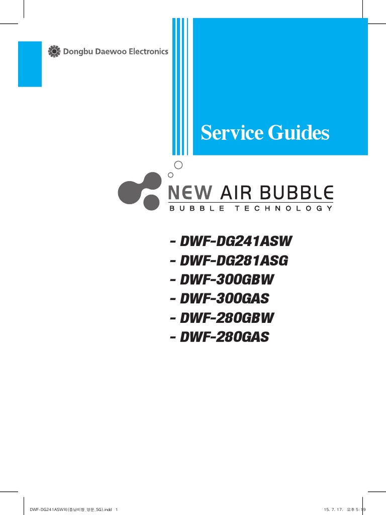 DWF 300 | PDF | Washing Machine | Laundry