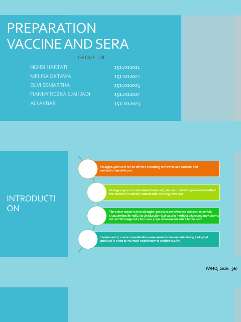 Vaccine and Sera: Production Overview | PDF | Vaccines | Virus