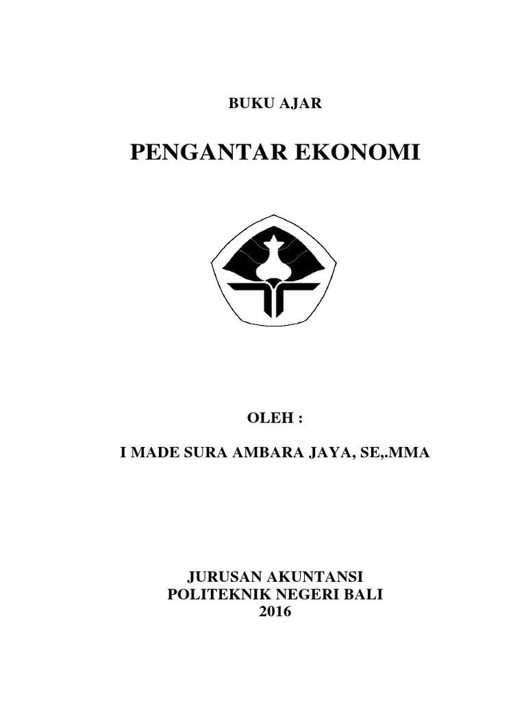 Buku Ajar Pengantar Ekonomi | PDF
