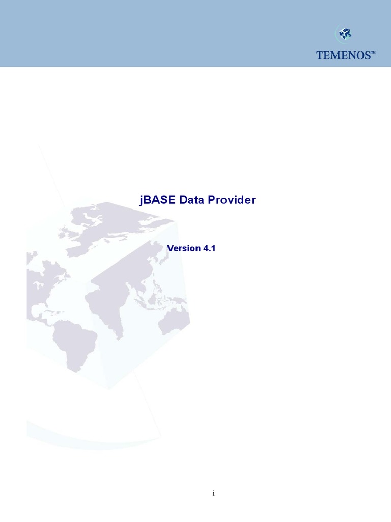 JBASE Data Provider | PDF | Databases | Bracket