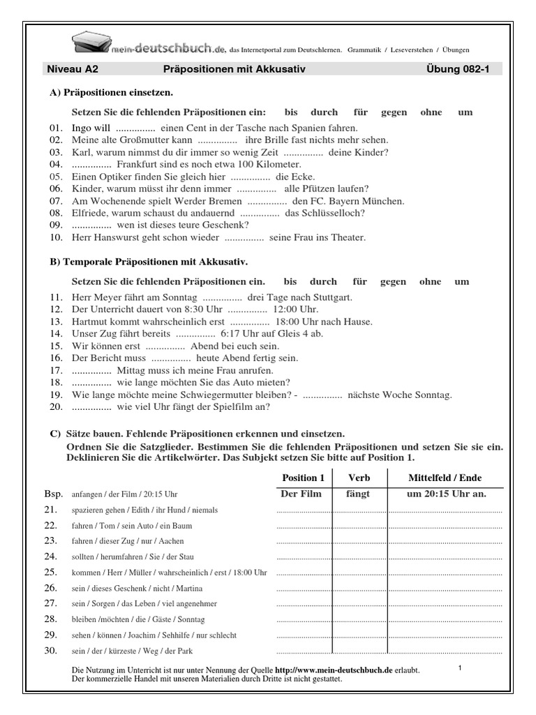 Akk Preposition PDF | PDF