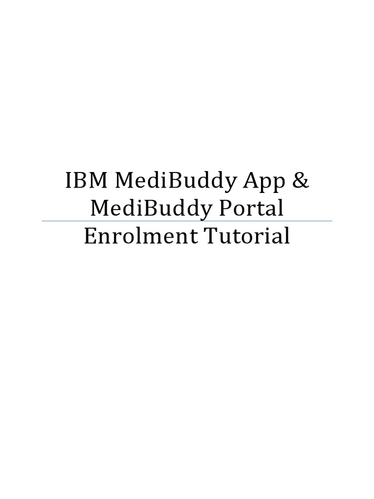 MediBuddy IBM Tutorial | PDF | Insurance | Password