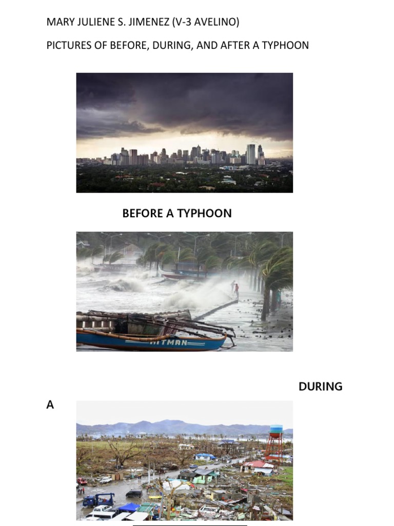 Before During After A Typhhon | PDF