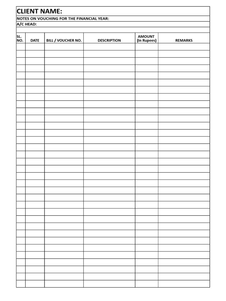 Vouching and Ledger Scrutiny Notes | PDF