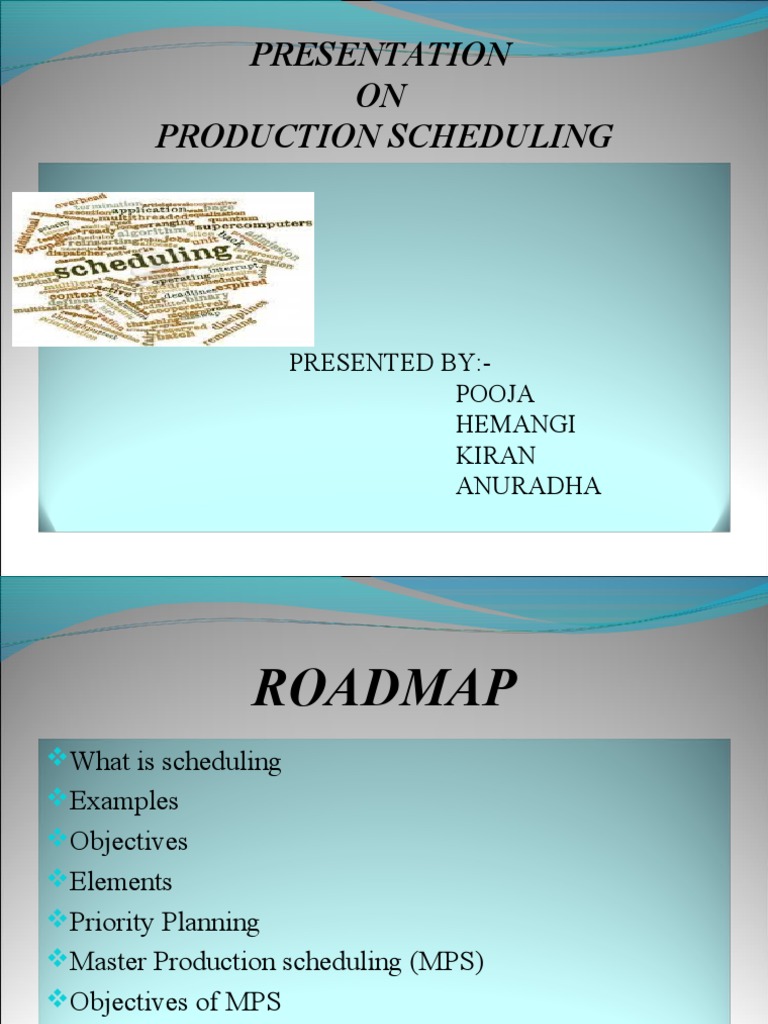 SCHEDULING | PDF | Scheduling (Computing) | Applied Mathematics