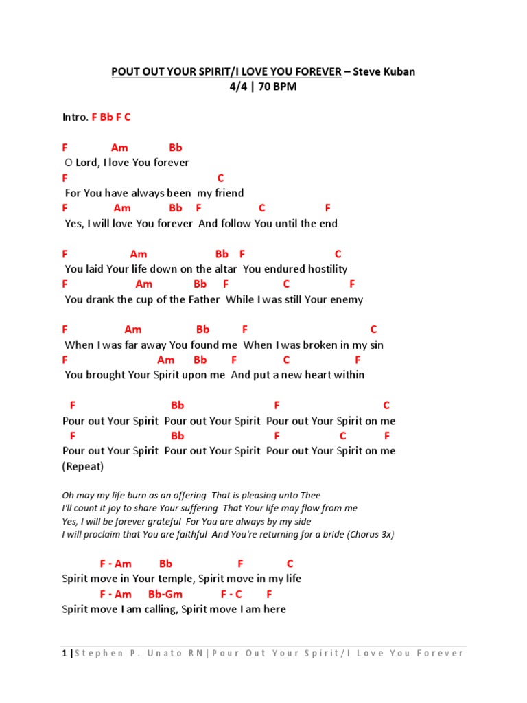 Note To God - Chord Sheet | PDF