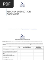 Kitchen Opening & Closing Checklist | PDF | Kitchen Utensil | Kitchen