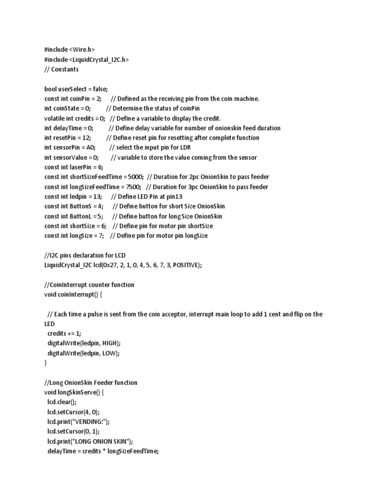 Arduino Vending Machine | PDF | Cursor (User Interface) | Computing
