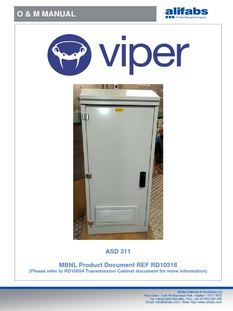 Alifabs Viper Cabinet | PDF | Electrical Connector | Power Supply