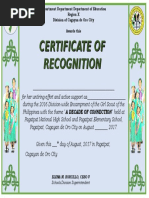 BSP-GSP Best Camp Gate Certificate | PDF