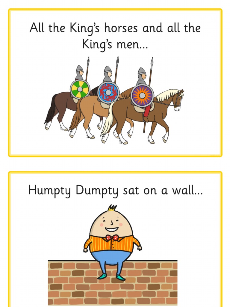 Humpty Dumpty Sequencing A4 Colour | PDF