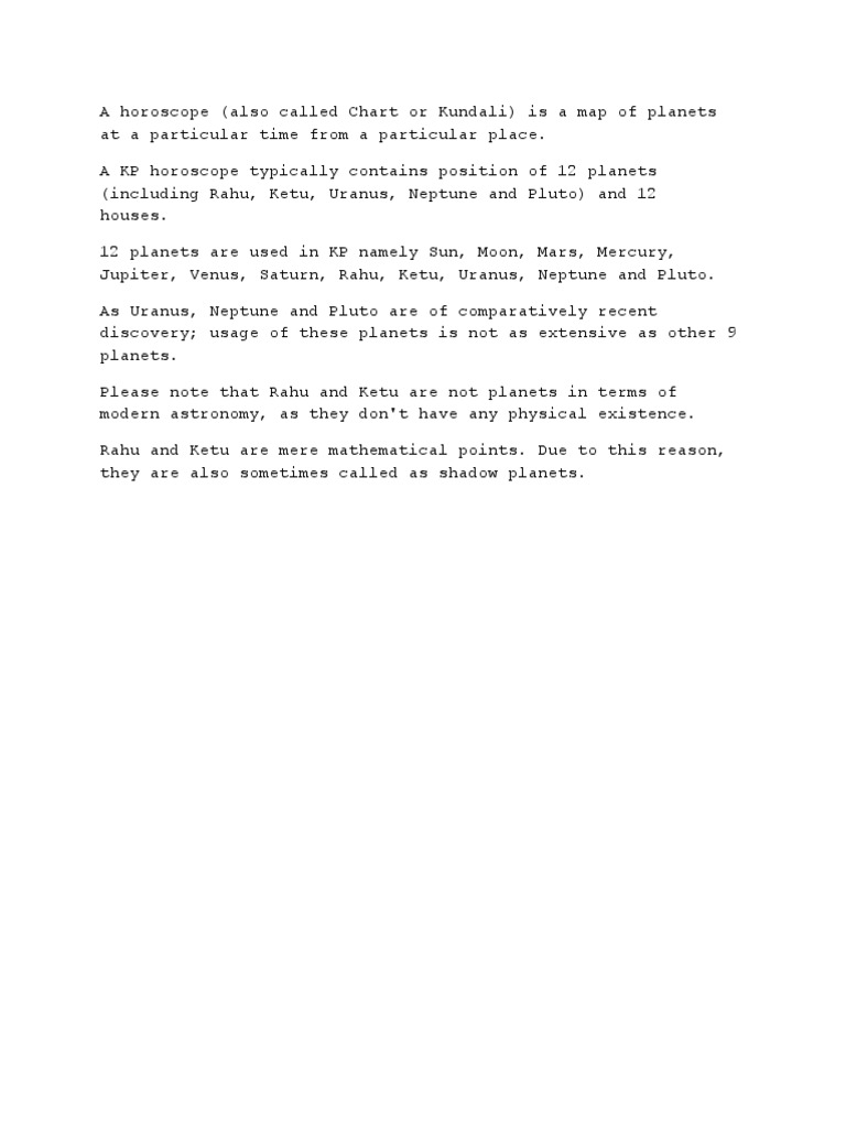 Text Book of KP Astrology | PDF | Planets In Astrology | Astrological Sign