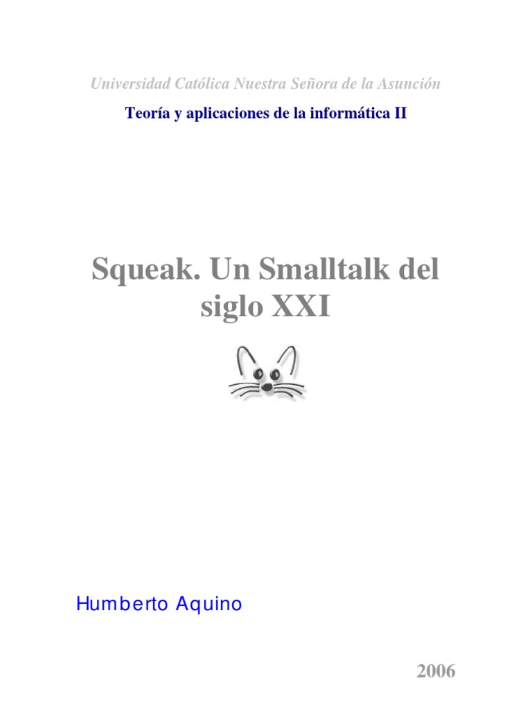 Squeak Un Smalltalk Del Siglo XXI | PDF | Áreas de informática | Software