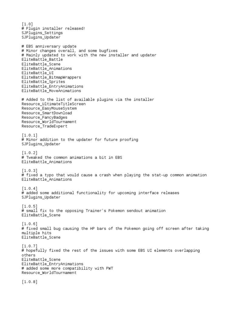 Change Log | PDF | Software | Computing