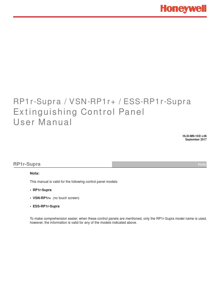 RP1r-Supra Control Panel Manual | PDF | Electrical Wiring | Mains ...