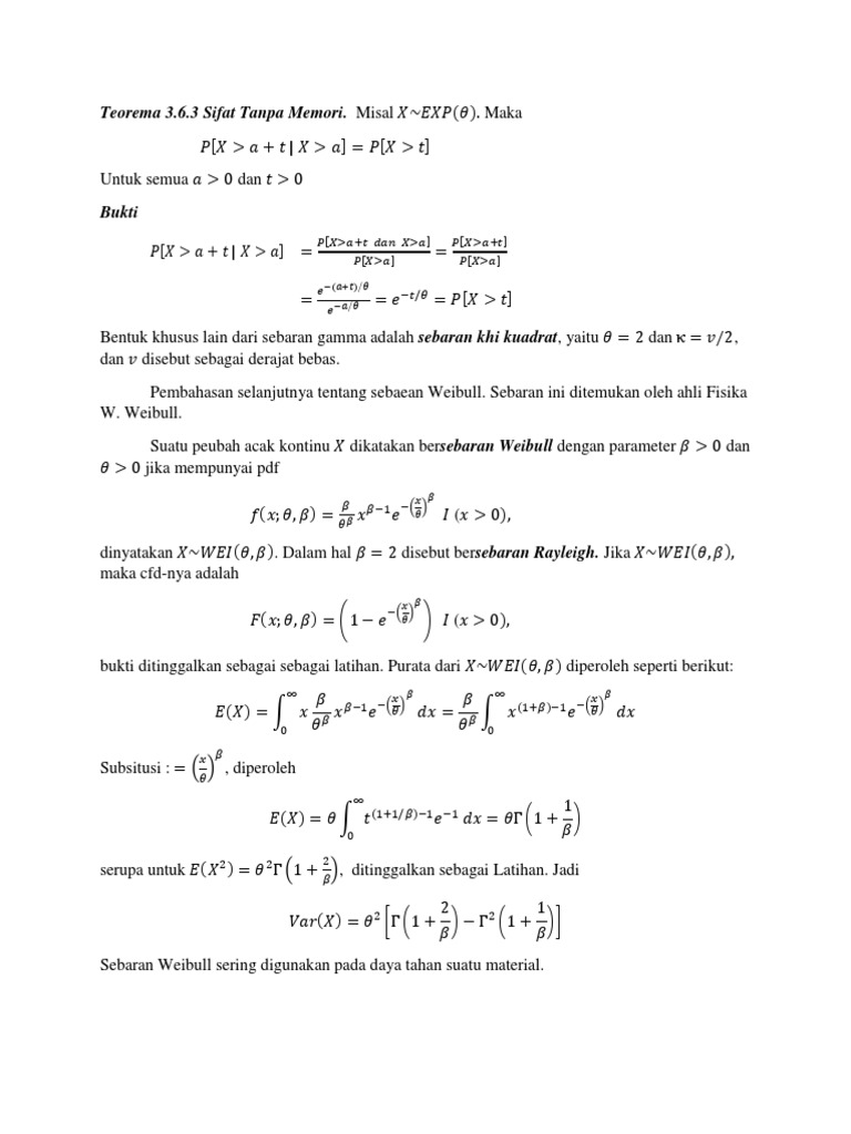 Statmat Teo 3.6.3 | PDF