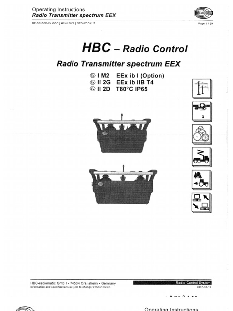 HBC Radiomatic - Radio Control | PDF | Entertainment (General)