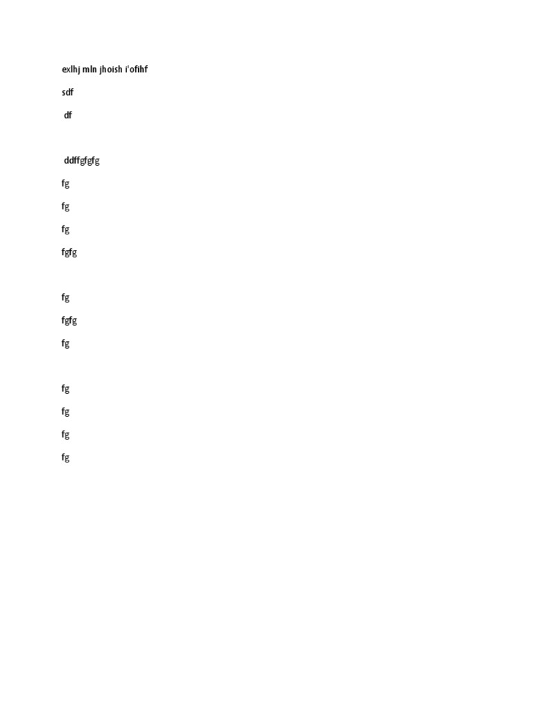 An Untitled and Unclear Document With No Apparent Subject or Purpose | PDF