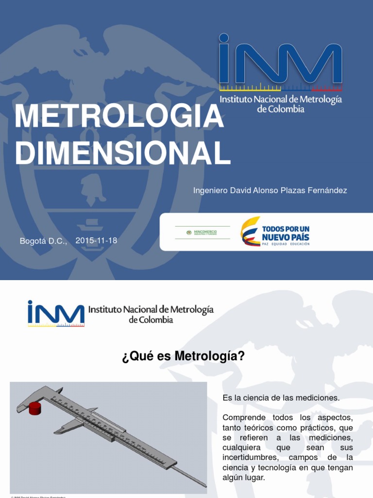 Presentacion_Metrologia_Dimensional.pdf | Metrología | Sistema Internacional de Unidades